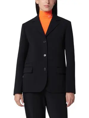 Loewe Stretch Wool Blend Jacket - Black