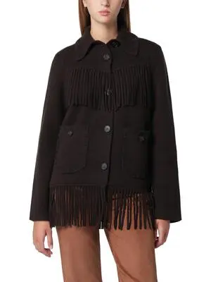 Guest In Residence Western Fringe Jacket - Brown