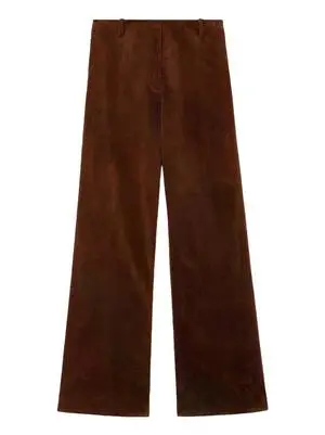 GANNI Trousers In Corduroy - Brown