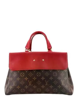 LOUIS VUITTON Venus Handbag Monogram Canvas And Leather Satchel - Red