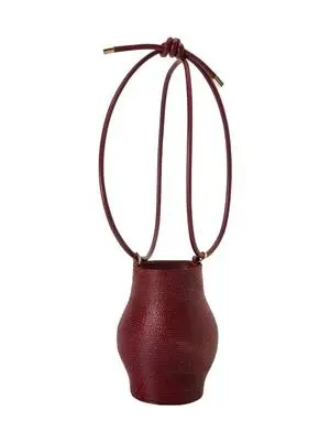 AMPHORA Mini Textured Bucket Bag