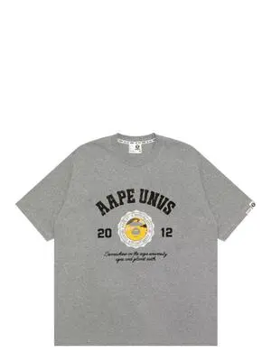 AAPE BY *A BATHING APE Aapeunvs Graphic-print Cotton T-shirt - Grey