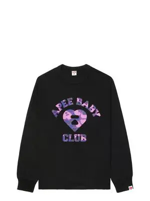 AAPE BY *A BATHING APE Logo-print Long-sleeve Sweatshirt - Black