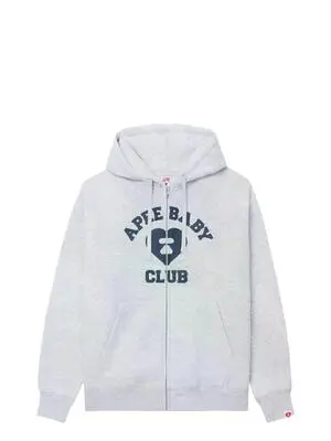 AAPE BY *A BATHING APE Logo-print Zip-up Hoodie - Grey