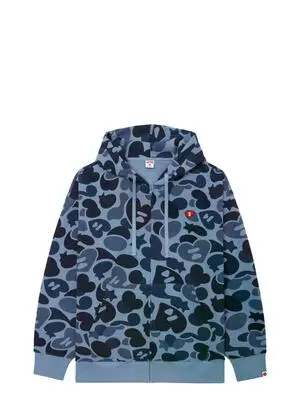 AAPE BY *A BATHING APE Heart-camouflage Hoodie - Blue