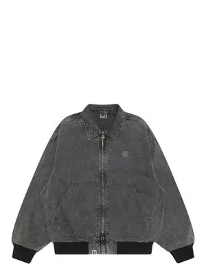 AAPE BY *A BATHING APE Aapenow Logo-embroidered Zip-up Jacket - Grey