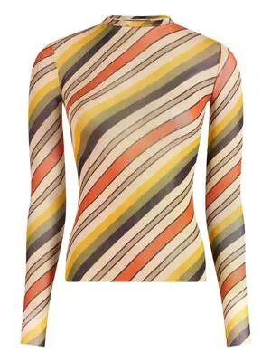 JEAN PAUL GAULTIER The Retro Stripe Top Neutrals