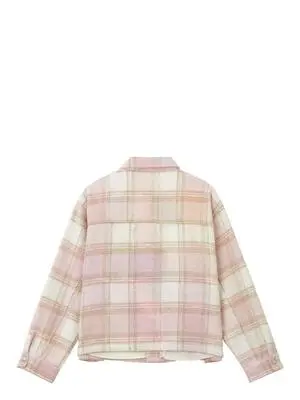 CHOCOOLATE Check-pattern Patch-pocket Shirt Jacket - Pink