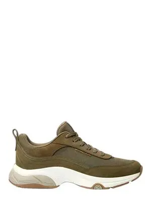 Michael Kors Suede Mesh Sneakers - Green