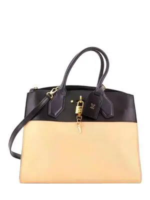 LOUIS VUITTON City Steamer Handbag Leather Mm Tote Bag Multicolour