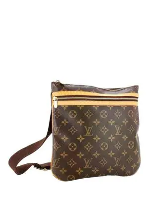 LOUIS VUITTON Bosphore Pochette Monogram Canvas Crossbody Bag - Brown