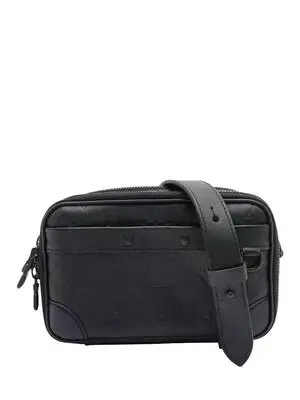 LOUIS VUITTON 2021-2026 Monogram Shadow Alpha Messenger Crossbody Bag - Black