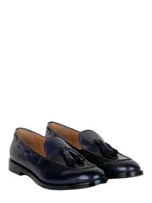 Fratelli Rossetti Brera Tassel-detail Leather Loafers - Blue