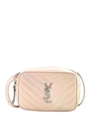 Saint Laurent Lou Matelasse Chevron Leather Belt Bag Pink