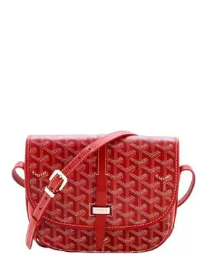 Goyard Belvedere Ii Messenger Bag Coated Canvas Pm Crossbody Bag - Red