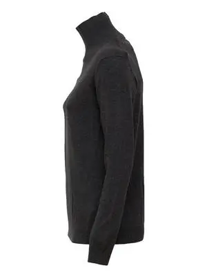 Max Mara Kiku Roll-neck Sweater Grey