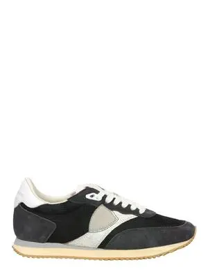 Philippe Model Blville Panelled Low Trainers - Black