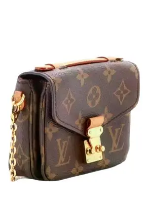 LOUIS VUITTON Micro Metis Monogram Canvas Crossbody Bag - Brown