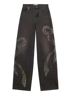 BLUMARINE Embellished Studded Jeans