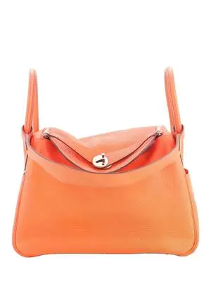 Hermès Lindy Bag Clemence 30 Shoulder Bag Orange
