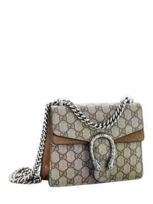 Gucci Dionysus Bag Gg Coated Canvas Mini Crossbody Bag - Brown