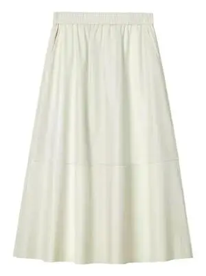 B+AB Elasticated-waistband Panelled Skirt - Neutrals