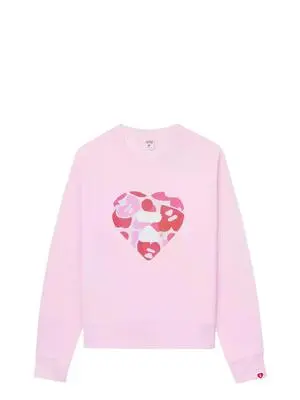AAPE BY *A BATHING APE Heart-print Sweatshirt - Pink