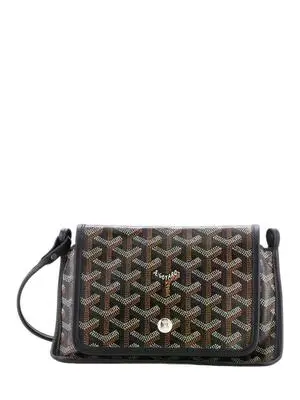 Goyard Plumet Clutch Wallet Coated Canvas Crossbody Bag Black