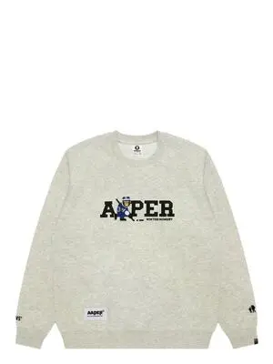 AAPE BY *A BATHING APE Aaper Graphic-print Sweater - Grey