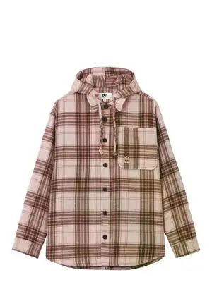 CHOCOOLATE Check-pattern Hooded Jacket