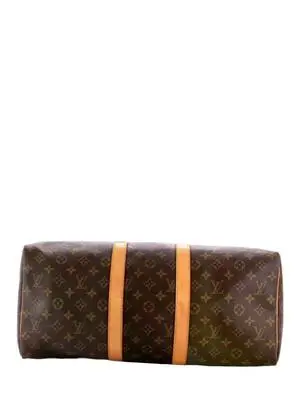 LOUIS VUITTON Keepall Bag Monogram Canvas 45 Satchel - Brown
