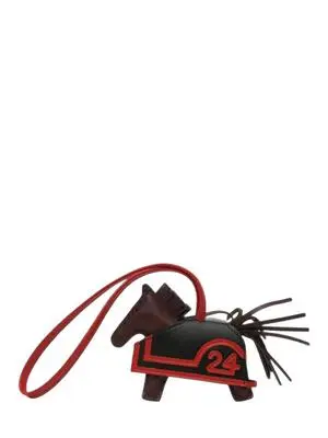 Hermès 2025 Milo Lambskin Rodeo Robeo 24 Bag Charm Pm Key Chain - Red