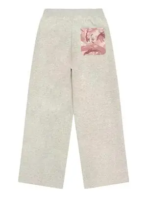 AAPE BY *A BATHING APE Moonface Floral-embroidered Track Pants - Grey