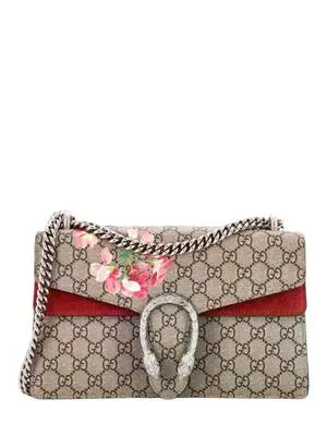 Gucci Dionysus Bag Blooms Print Gg Coated Canvas Small Shoulder Bag - Brown