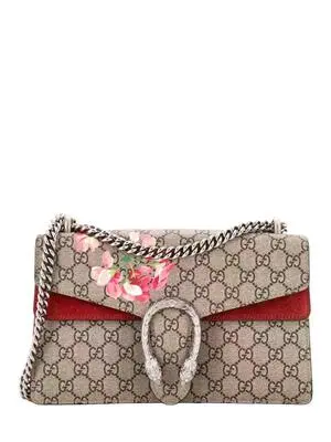 Gucci Dionysus Bag Blooms Print Gg Coated Canvas Small Shoulder Bag - Brown