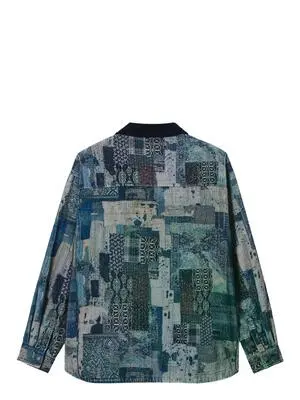 MUSIUM DIV. Patchwork Corduroy Jacket - Blue