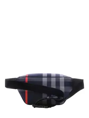 Burberry Sonny House Check Canvas Belt Bag - Blue