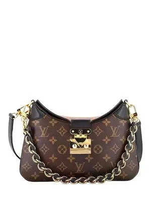 LOUIS VUITTON Twinny Handbag Monogram Canvas And Reverse Monogram Canvas With Leather Shoulder Bag - Brown