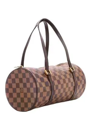 LOUIS VUITTON Papillon Handbag Damier 30 Satchel - Brown