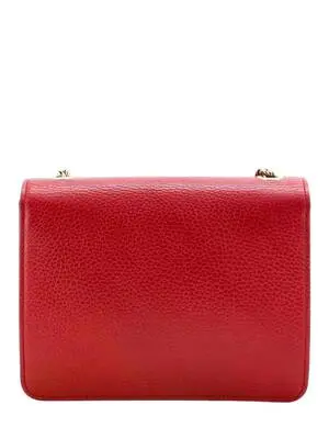 Gucci Interlocking Leather Small Shoulder Bag - Red