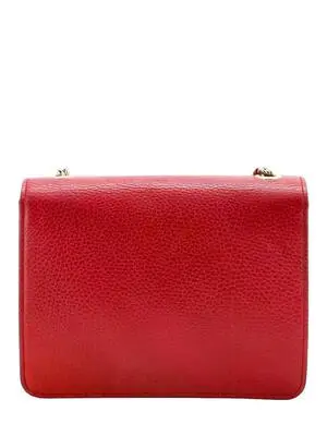 Gucci Interlocking Leather Small Shoulder Bag - Red