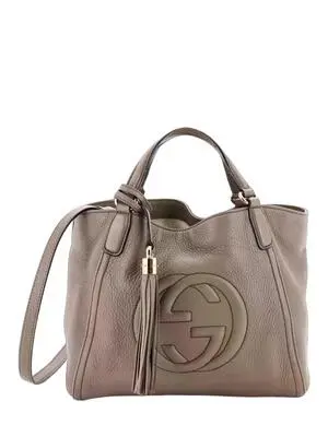Gucci Soho Convertible Leather Small Shoulder Bag - Brown