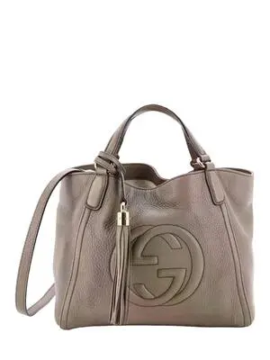 Gucci Soho Convertible Leather Small Shoulder Bag - Brown