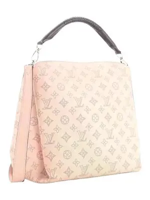 LOUIS VUITTON Babylone Handbag Mahina Leather Pm Hobo Bag - Pink