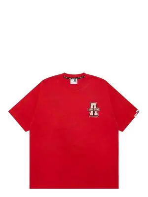 AAPE BY *A BATHING APE Logo-print T-shirt - Red