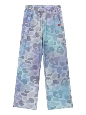 AAPE BY *A BATHING APE Camo-print Track Pants - Blue