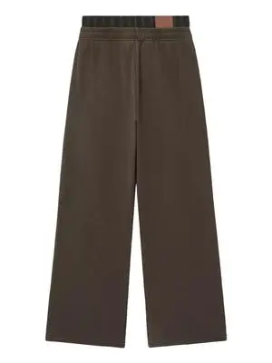 Izzue Drawstring-waist Wide-leg Track Pants Brown