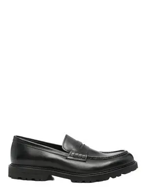 Fratelli Rossetti Lug-sole Penny-slot Loafers - Black