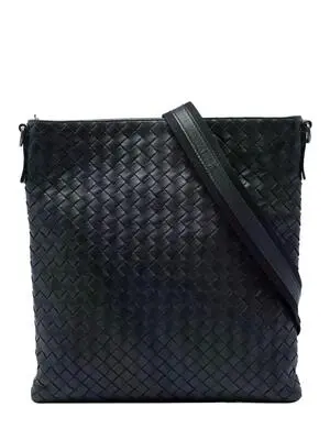 Bottega Veneta 2012-2026 Nappa Intrecciato Vn Crossbody Bag - Black