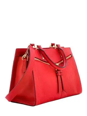 LOUIS VUITTON Sully Monogram Empreinte Leather Pm Tote Bag - Red